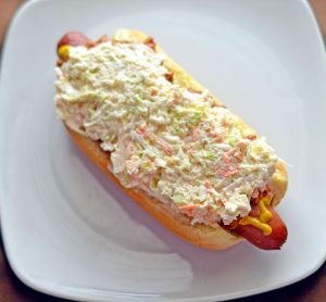Easy Southern Hot Dog Slaw Recipe (Carolina Coleslaw) - Smart Savvy Living