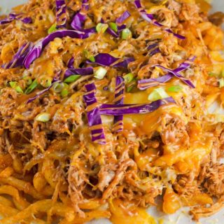 Loaded Pulled Pork Curly Fries Recipe
